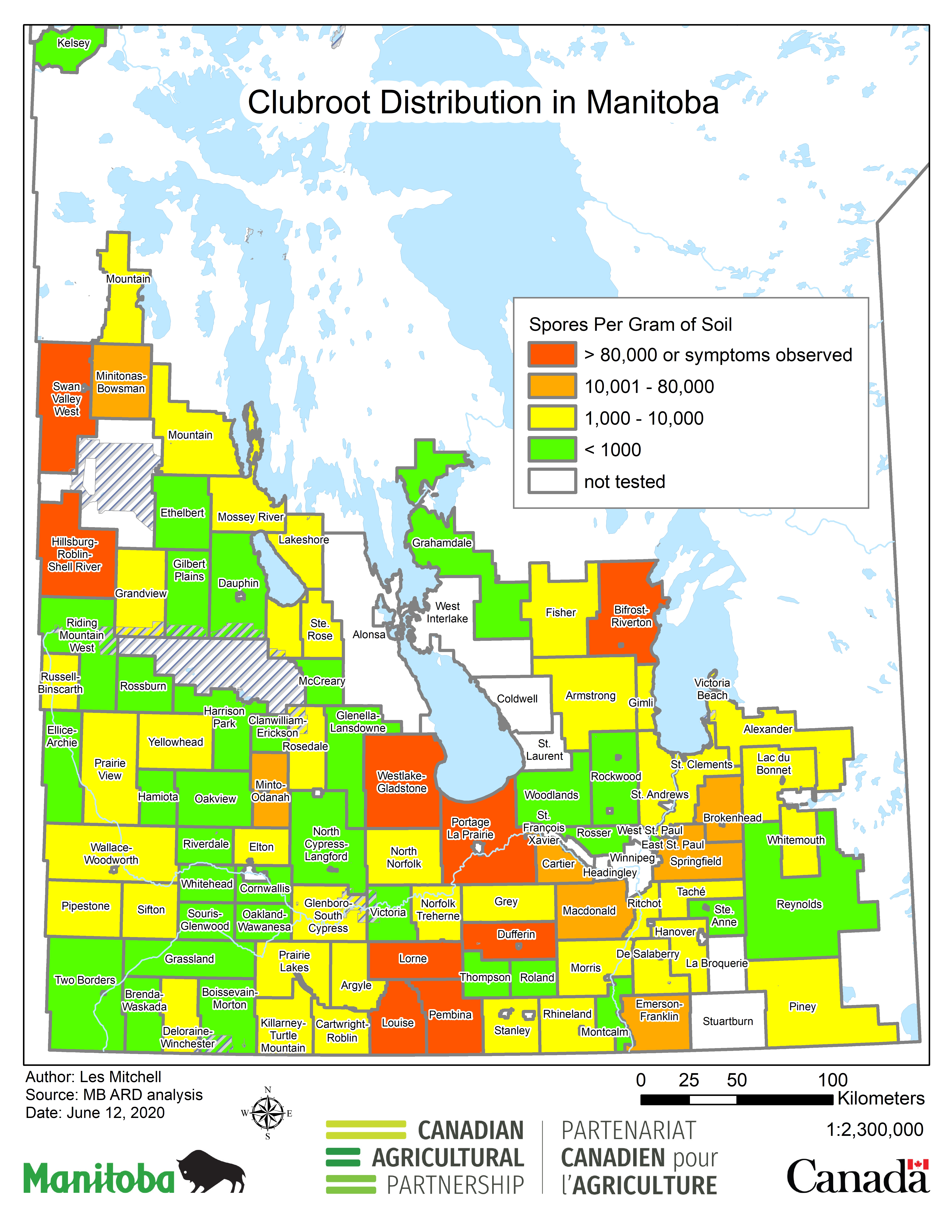 Province of Manitoba | agriculture - Clubroot Distribution in Manitoba