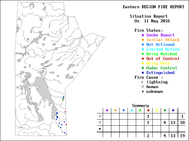 Fire Status Display - Manitoba Wildfire Program